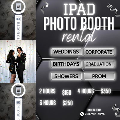 360 Photo Booth Flyer, Photo Booth Instagram, Photo Booth Social Media ...