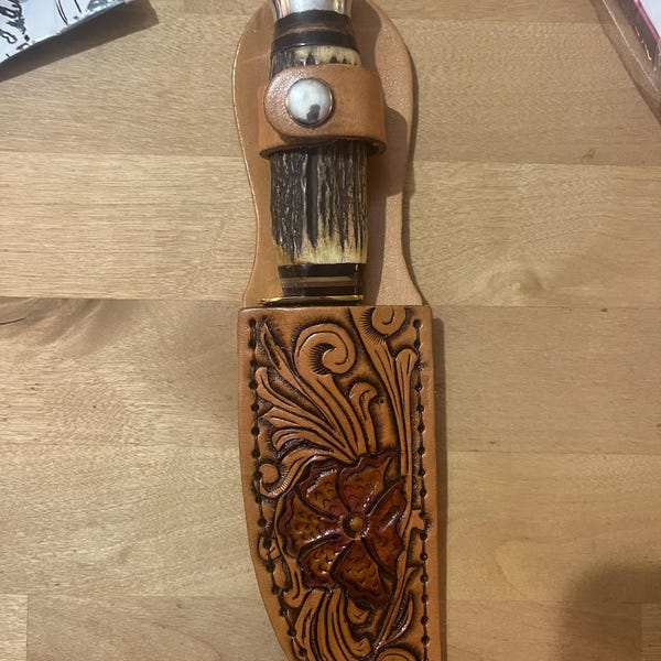 Custom Leather Knife Sheath - Etsy