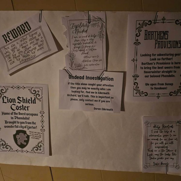 Editable Wanted Sign Printable PDF Template - DND - Roleplaying ...