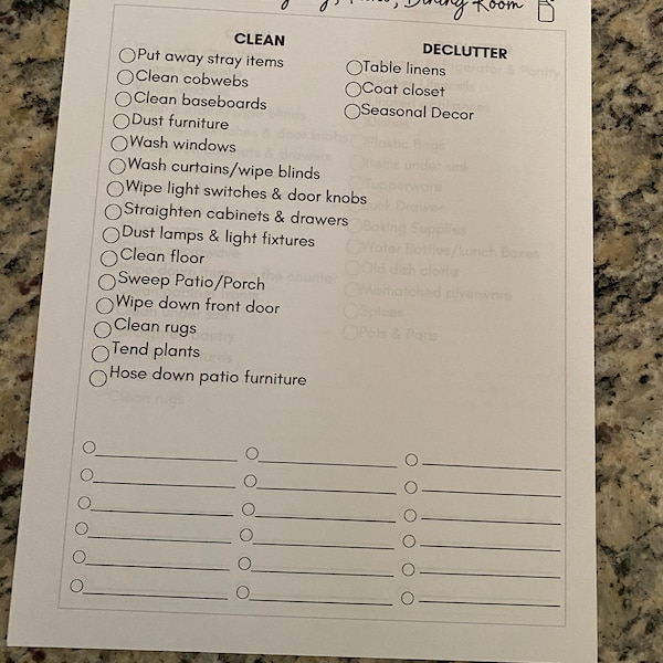 Printable Flylady Control Journal, Editable Planner, Zone Cleaning ...