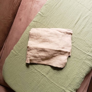 Organic Cotton Double Gauze Fitted Sheet Custom Size and - Etsy