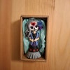 Polymer Clay Calavera Figurine, Dia De Muertos Art Doll, Mexican ...