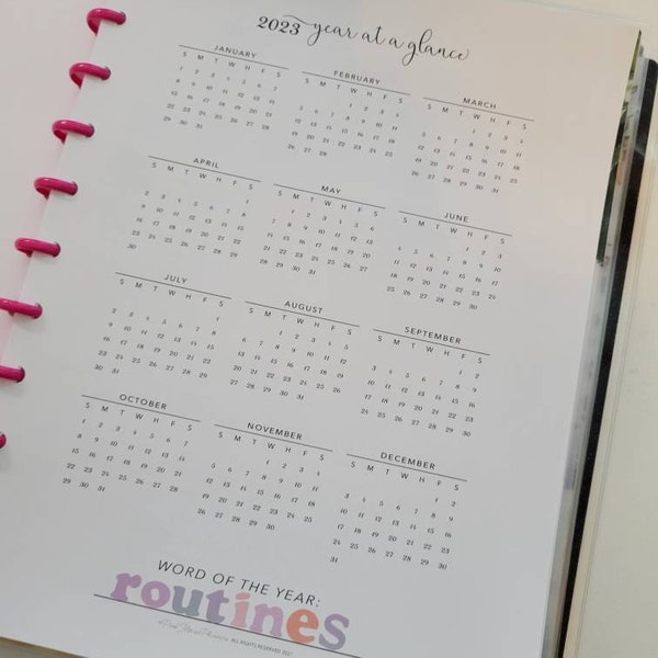 Two Page per Day Daily Planner Printable for A5, Day on 2 Page Planner ...