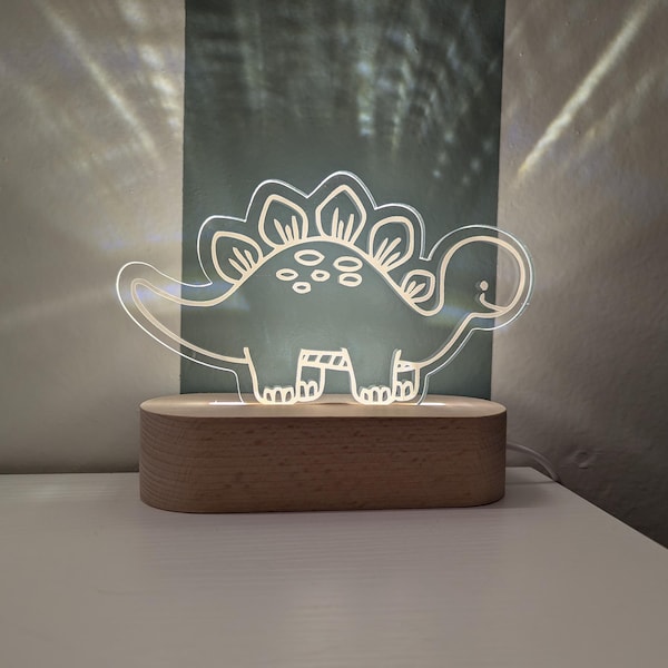 Personalised LED Animal Lamp,safari Jungle Animals Light,kids Night ...