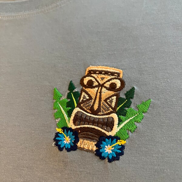 Tropical Tiki - Machine Embroidery Design - Etsy