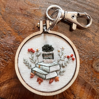 Book Embroidery Pattern Bundle Book Stack Embroidery Book - Etsy