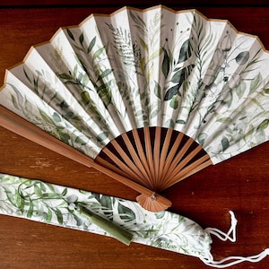 Personalized Custom White Fabric Fans Wedding Party Favors Gifts Guests ...