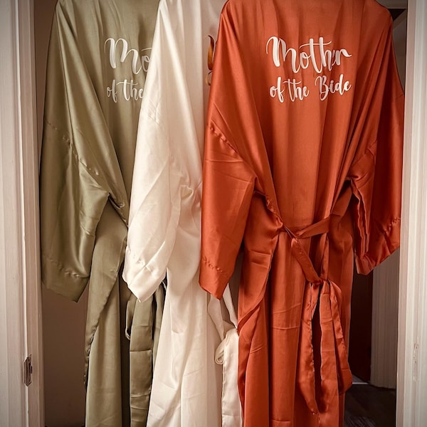 Really Long Bridesmaid Robes in Hues of Sage Olive Emerald Teal Avocado ...