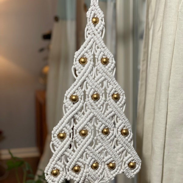 Macrame Christmas Tree Pattern PDF, Macrame Christmas Ornaments PDF ...