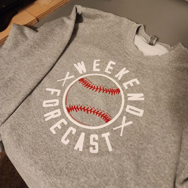 Weekend Forecast Retro Baseball SVG | Softball Mom Shirt Design ...