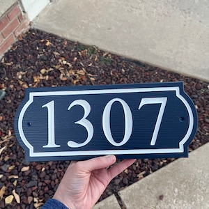 Art Deco Address Sign House Number Sign Arts and Crafts - Etsy