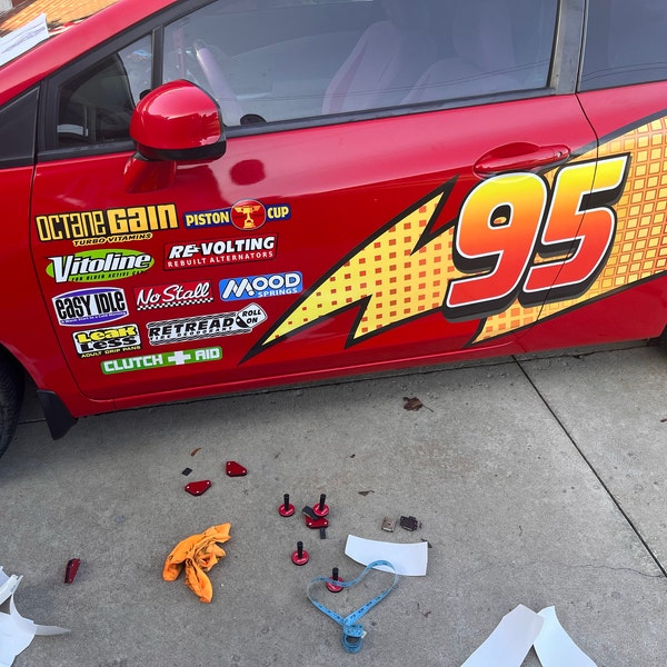 Lightning MCQUEEN Racing CAR Decal Custom WRAPS for Advertising, Vinyl ...