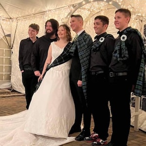 Scottish Arisaid or Earasaid A-L Tartans Homespun Wool Blend - Etsy