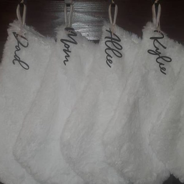 Stocking Name Stocking Names Metal Stocking Name Tag Christmas Decor ...