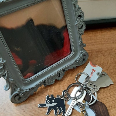 Knifecat Metal Keychain - Etsy