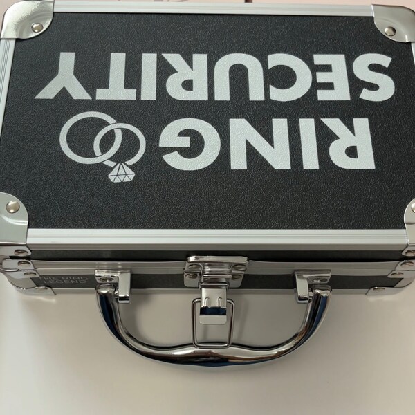 RING SECURITY Briefcase With Ring Holder Inside - Ring Bearer Case ...