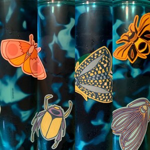 Moth Vinyl Sticker Pack, 3 Stickers - Etsy