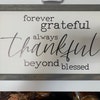 Farmhouse Wall Decor | Grateful Wood Sign | Wood Wall Art | Living Room ...
