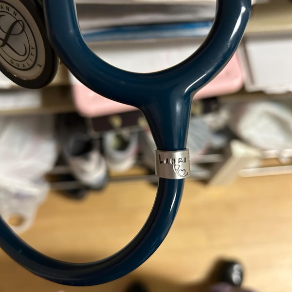 Engraved Leatherette Stethoscope ID Tag Custom Stethoscope Name Tag ...