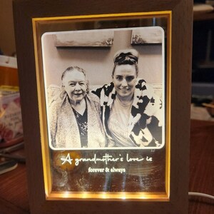 Acrylic Picture Frame With Light, Personalized Stand, Christmas Gifts ...