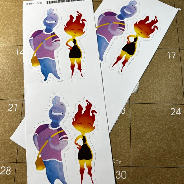 Wade Ember, Elemental, Water Resistant Sticker - Etsy