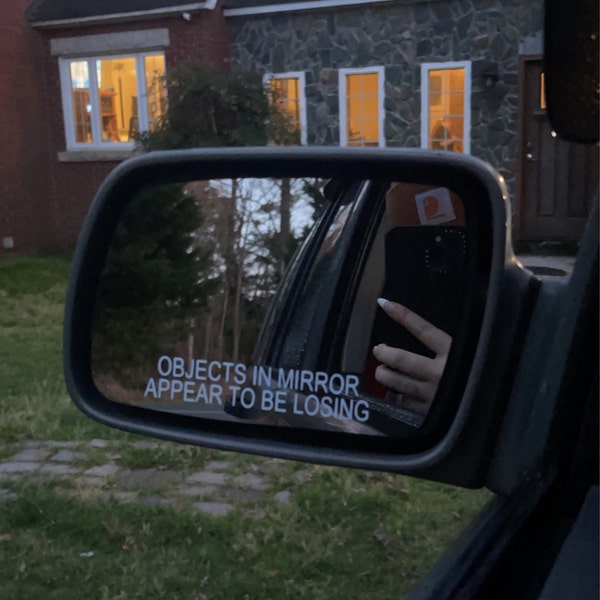 Skeleton Middle Finger Car Mirror Decal, Set or Left or Right, Funny ...