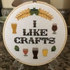 PDF Pattern I Like Crafts Beer Cross Stitch Pattern Craft Beer Gift ...