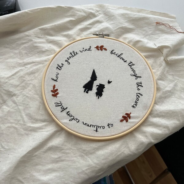 Pottsfield Embroidery Hoop // Over the Garden Wall - Etsy