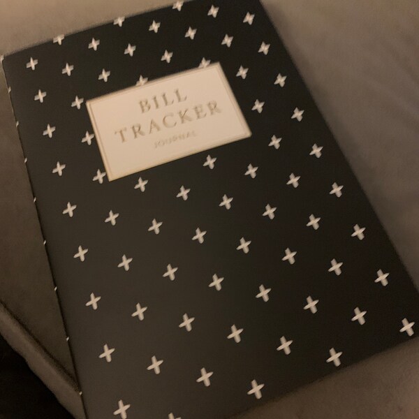 Bill Tracker Journal, Personal Planner, Budget Book, Gift for Him ...