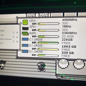 Sensor Panel - Midnight Wave Pro AIDA64 Stat Monitor Skin (1280x800) - Etsy