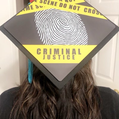 Grad Cap Topper Criminal Justice , Graduation Cap Decorations by Tassel ...