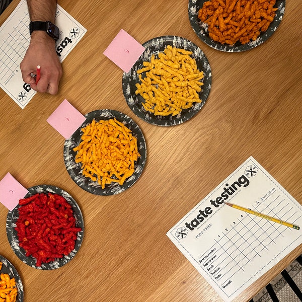 Taste Testing Printable for Cooking Competitions and Tasting Activities ...