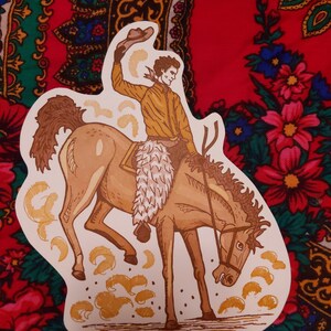 Bucking Bronco Postcard, Howdy Pardner, Cowboy Postcard, Bucking Bronco ...
