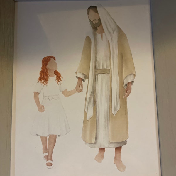 Come Follow Me, Digital Download, Jesus Christ Art, "engraved on His ...