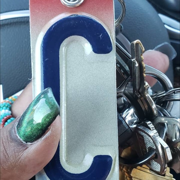Keychain-keychains-license Plate Key Chain-letters-initials-gift-custom ...