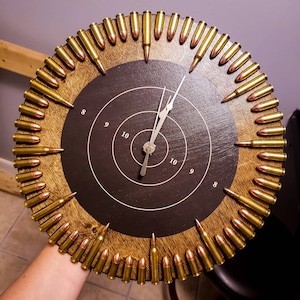 Original Dark Walnut Hybrid Bullet Clock. the Perfect Gift for the Hard ...