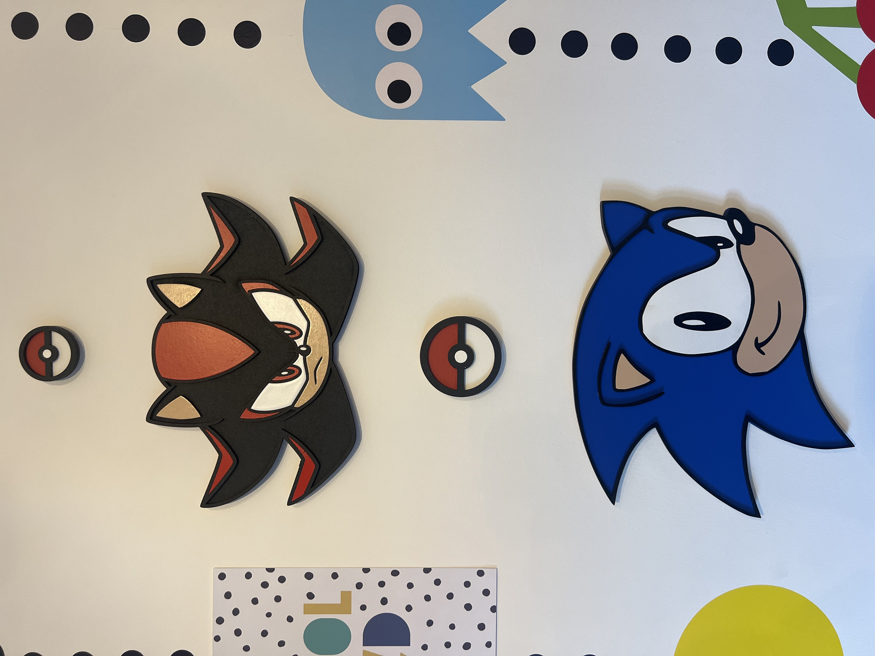 Wooden Sonic Character Head / Face Boys / Girls Gaming Bedroom / Wall ...