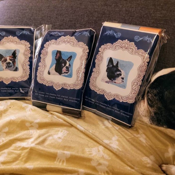 Blue Latch Hook Kits, Large Latch Hook Rug Kit for Adults Latch Hook ...