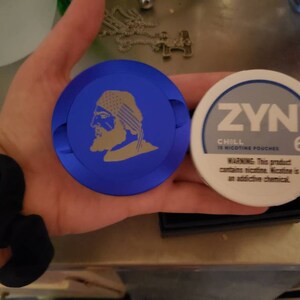 Custom Metal Nicotine Pouch Container for Zyn User Gifts for Him ...