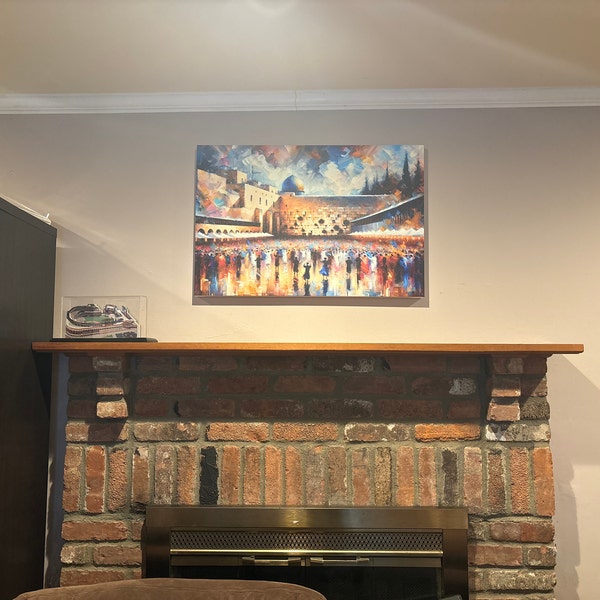 Simchat Torah Canvas Painting, Dancing With Bible Artwork, Jewish ...