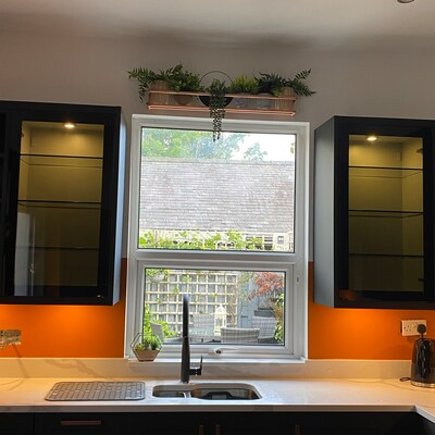 Kitchen Shelves, Handmade Copper Kitchen Shelves With Jars for Dry ...