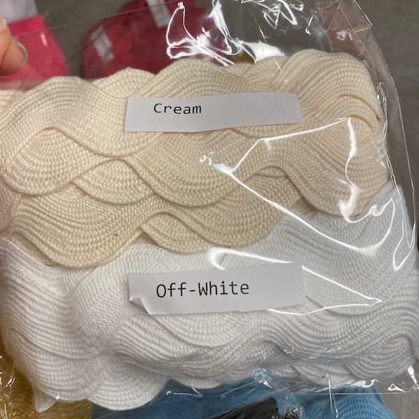 5 Yards Cream Jumbo Rick Rack Trim, Ivory Rick Rack, Jumbo Ric Rac ...