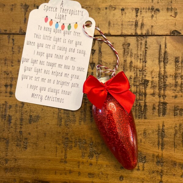 A Teachers Light, Paraeducator, Teacher Christmas Ornament, Speech ...
