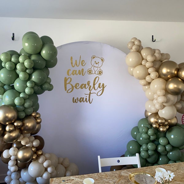Glossy Large Personalised Backdrop Vinyl Decal - Etsy UK