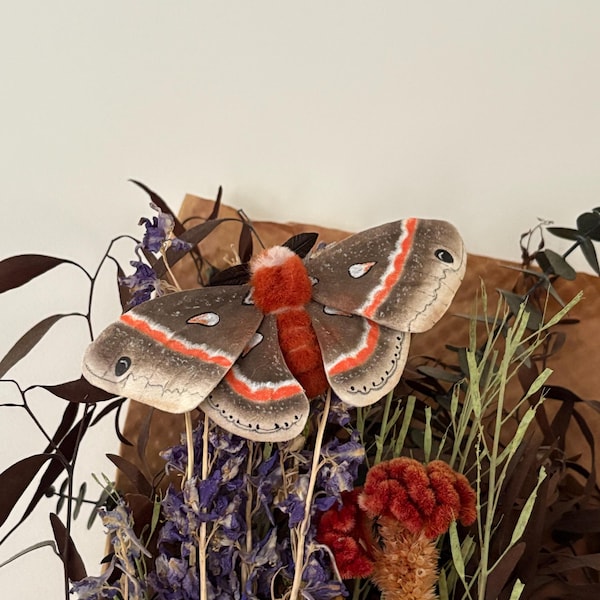 Hercules Moth , Needle Felted, Moth Figurine, Decoration, Handmade ...