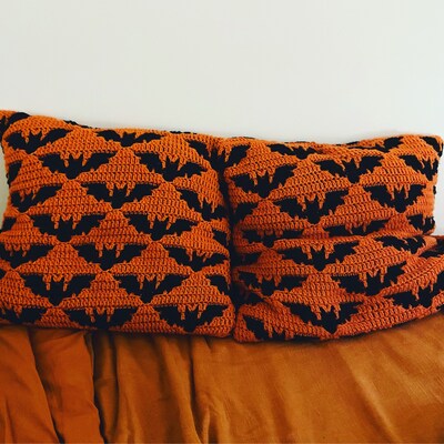 Batty Mosaic Crochet Pattern Bat Chart by Sixel Design - Etsy