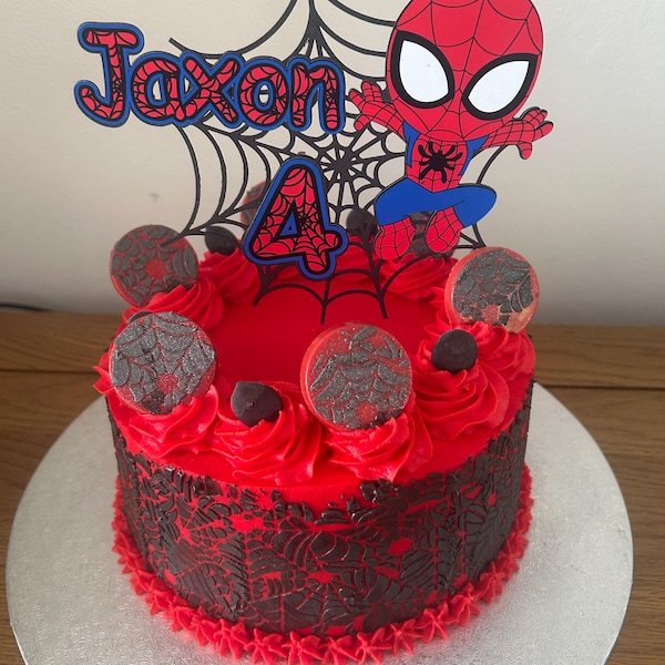 Spidey Inspired Cake Topper, Print at Home, DIY, Last Minute, Party ...