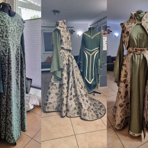 Fantasy Gown & Elven Dress as PDF Pattern in DIN A4letter and DIN A0 ...