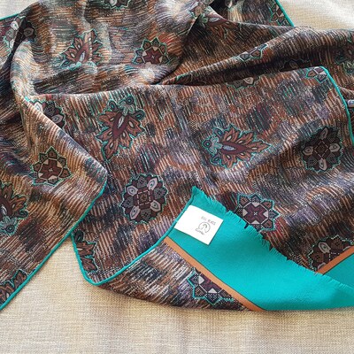 Vintage ALTEA Milano Old Maps Souvenir Scarf Made in Italy - Etsy