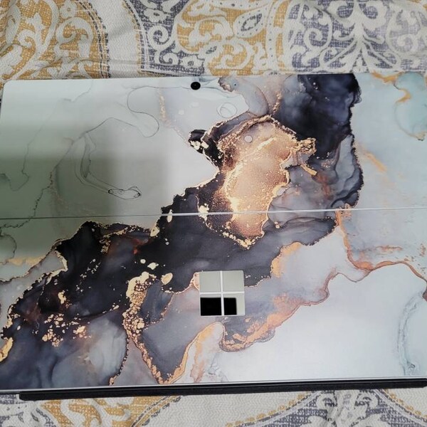 Surface Pro X Surface Pro 7 Skin Microsoft Surface Pro X Sticker Gold ...